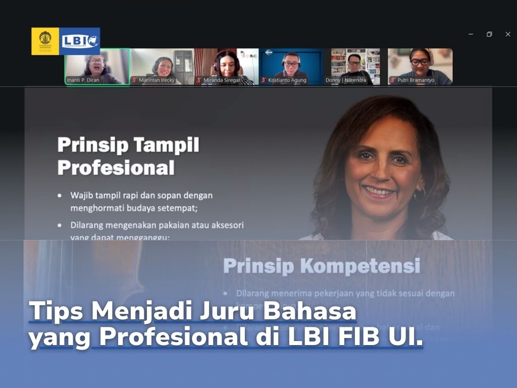 Tips Menjadi Juru Bahasa yang Profesional di LBI FIB UI | Lembaga ...
